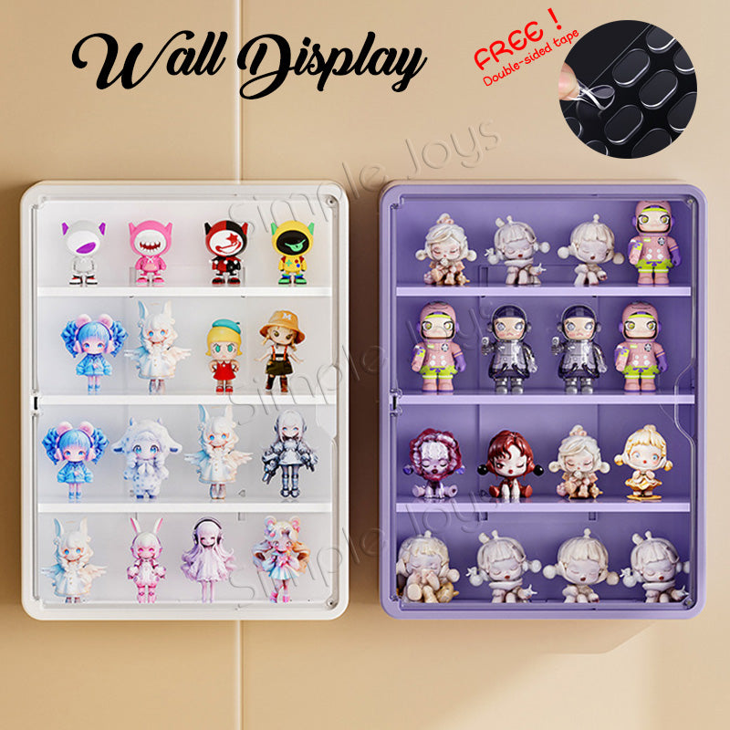 Blind Box Figurine Display Box Case Organizer Wall Mounted Shelf No Dr ...