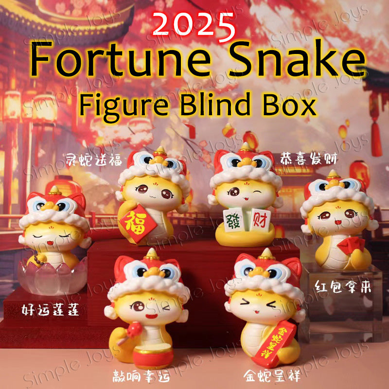 Fortune Snake Chinese New Year 2025 Blind Box Auspicious CNY Decoratio ...